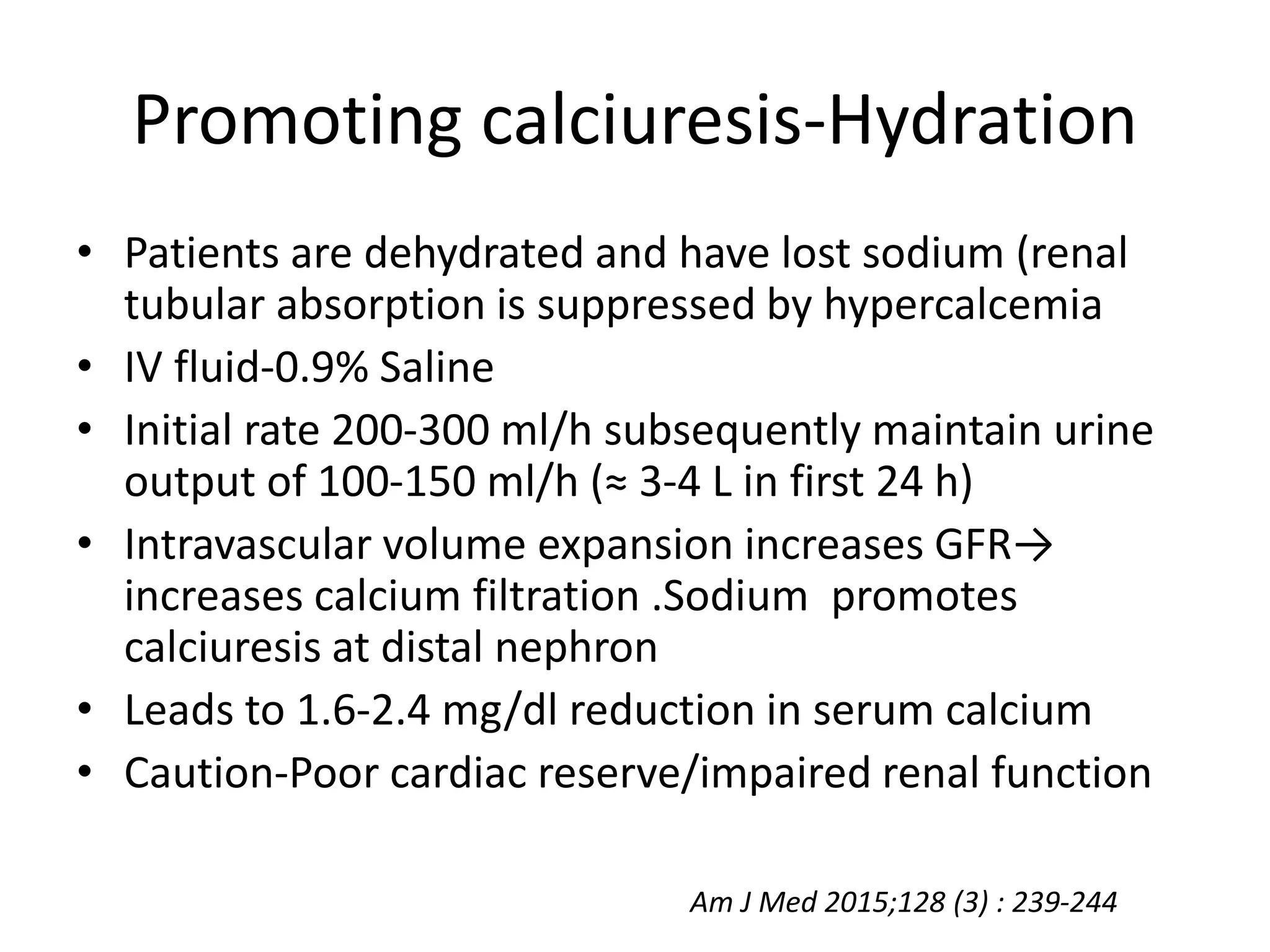 Approach to management of Hypercalcemic emerggencies | PPTX