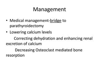 Approach to management of Hypercalcemic emerggencies | PPTX