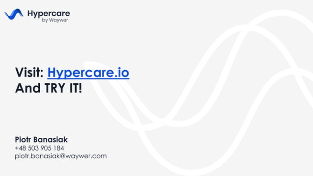 Hypercare preonboarding & onboarding messages | PPT