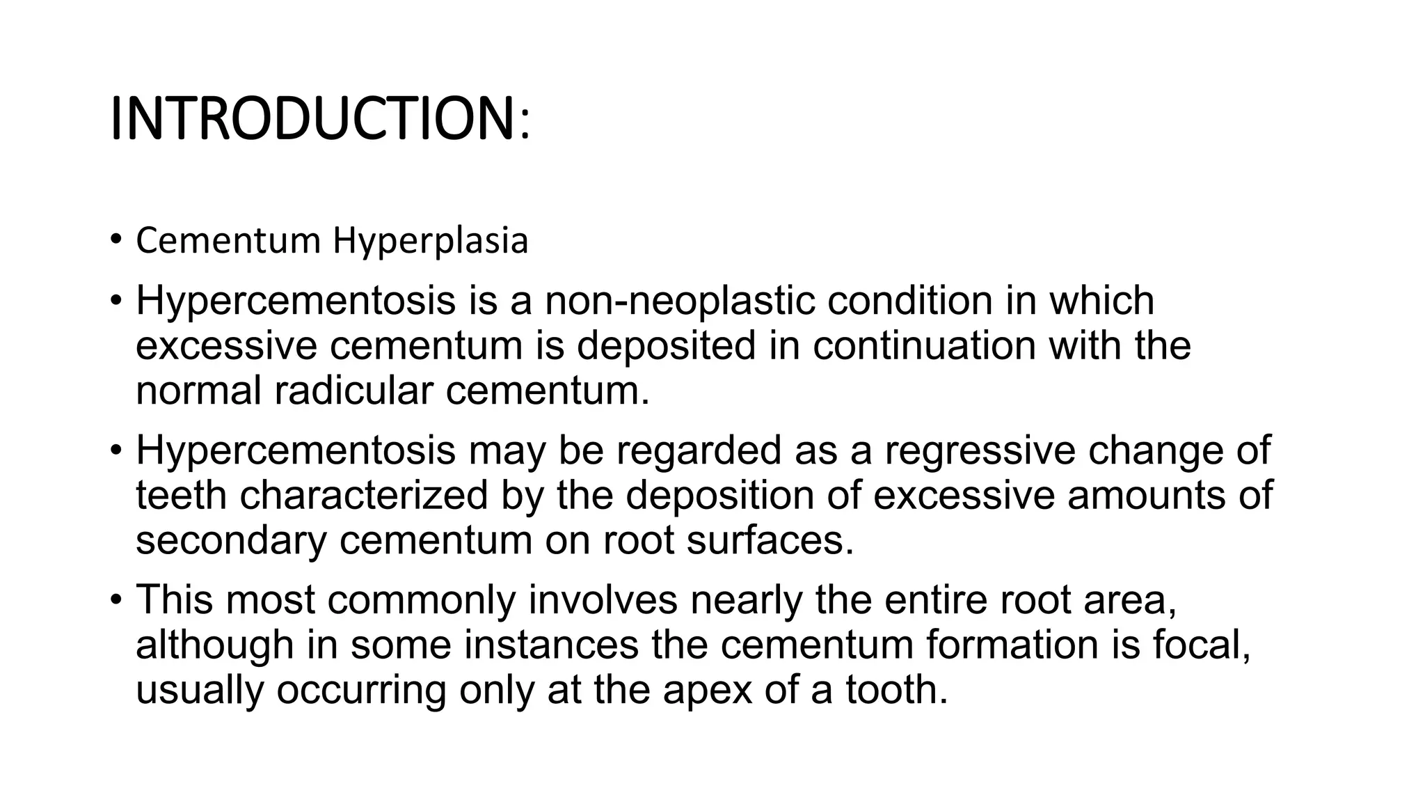 Hypercementosis | PPTX