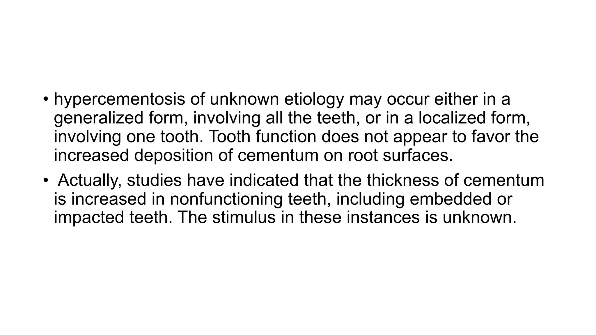 Hypercementosis | PPTX