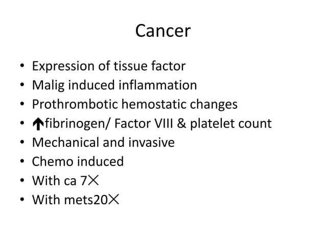 Hypercoag state | PPT