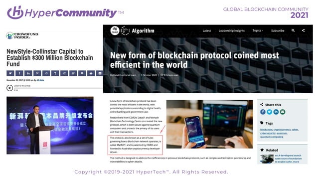 Hyper community shortoverview-2021 | Blockchain DeFi Ecosystem | PPT