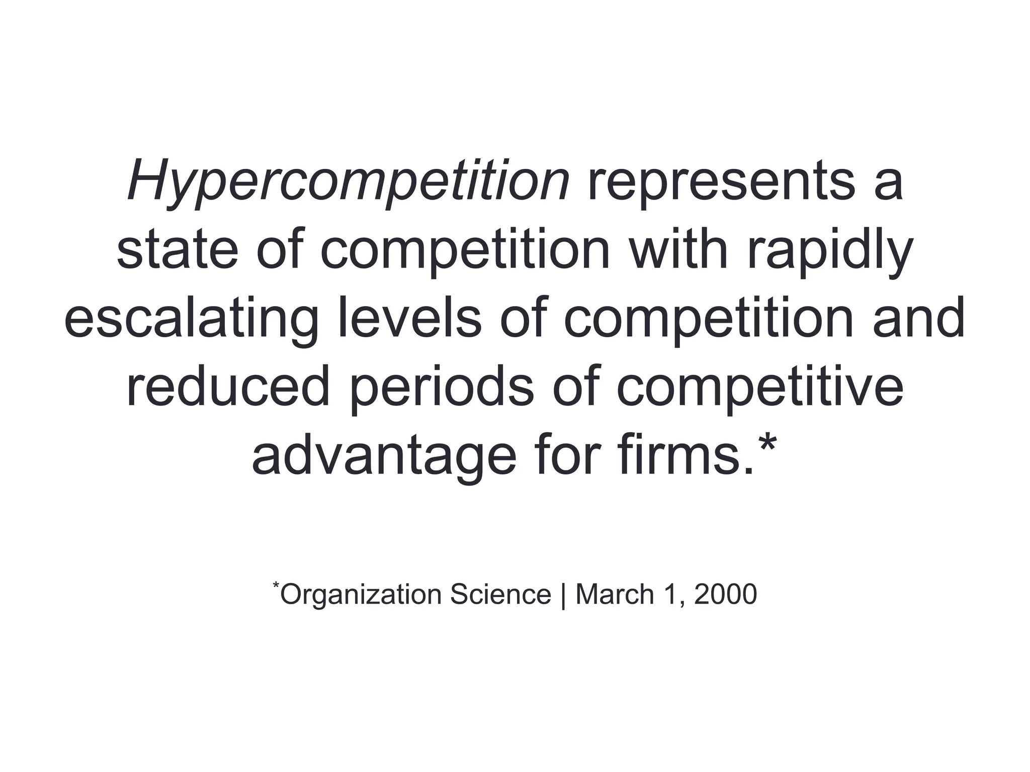 Hypercompetition | PPTX