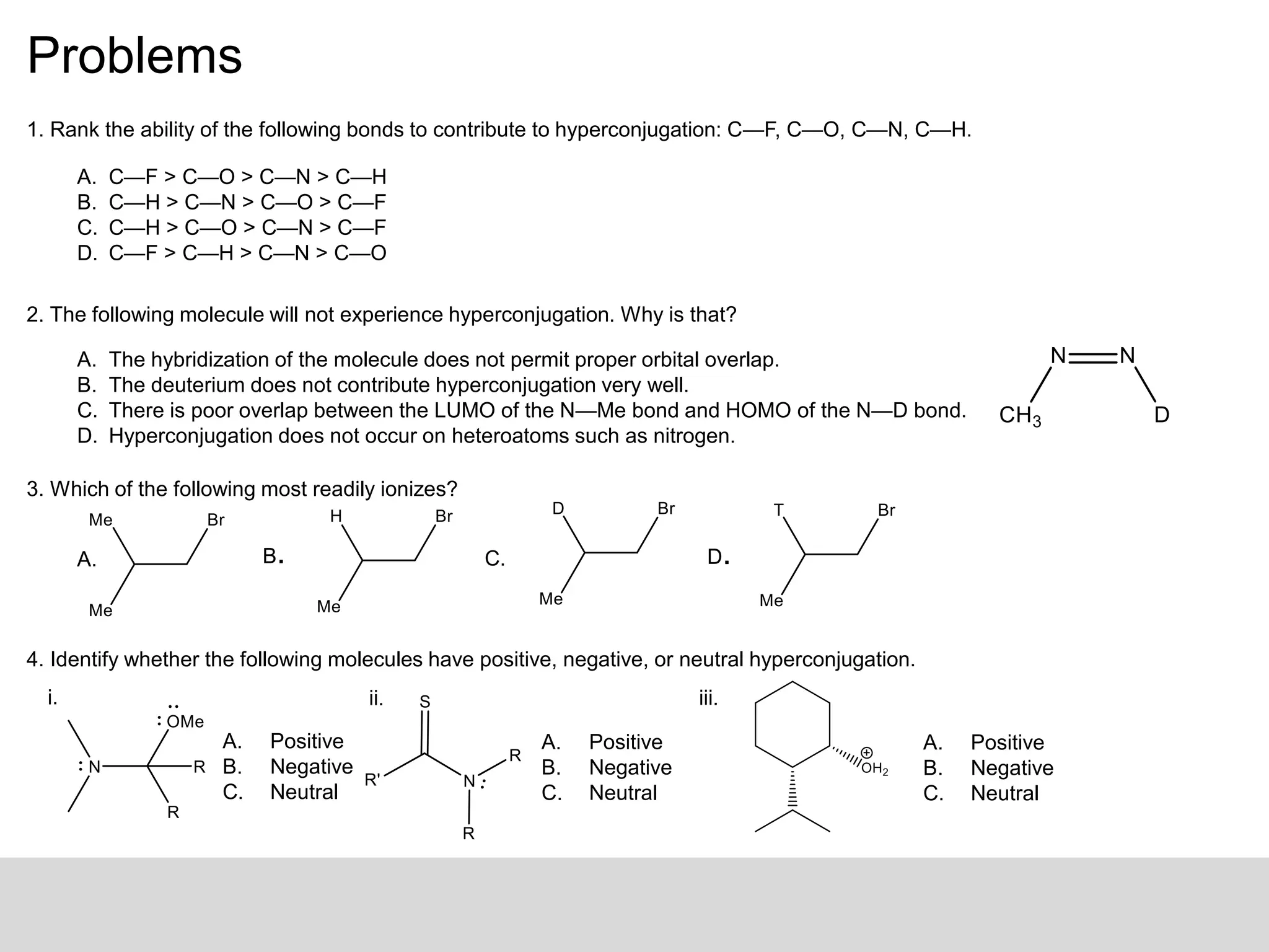 Hyperconjugation | PPTX