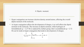 HYPERCONJUGATION PowerPoint slide useful for first prof | PPTX