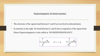 HYPERCONJUGATION PowerPoint slide useful for first prof | PPTX