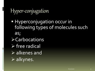 Hyperconjugation by konain z.m. | PPTX | Chemistry | Science