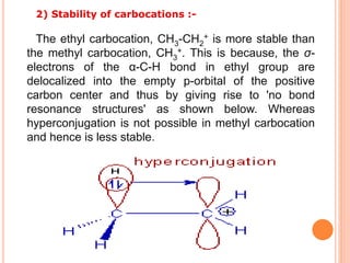 Hyperconjugation effect | PPTX