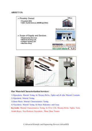 Hyperelastic material models in finite element analysis of polymers | DOCX