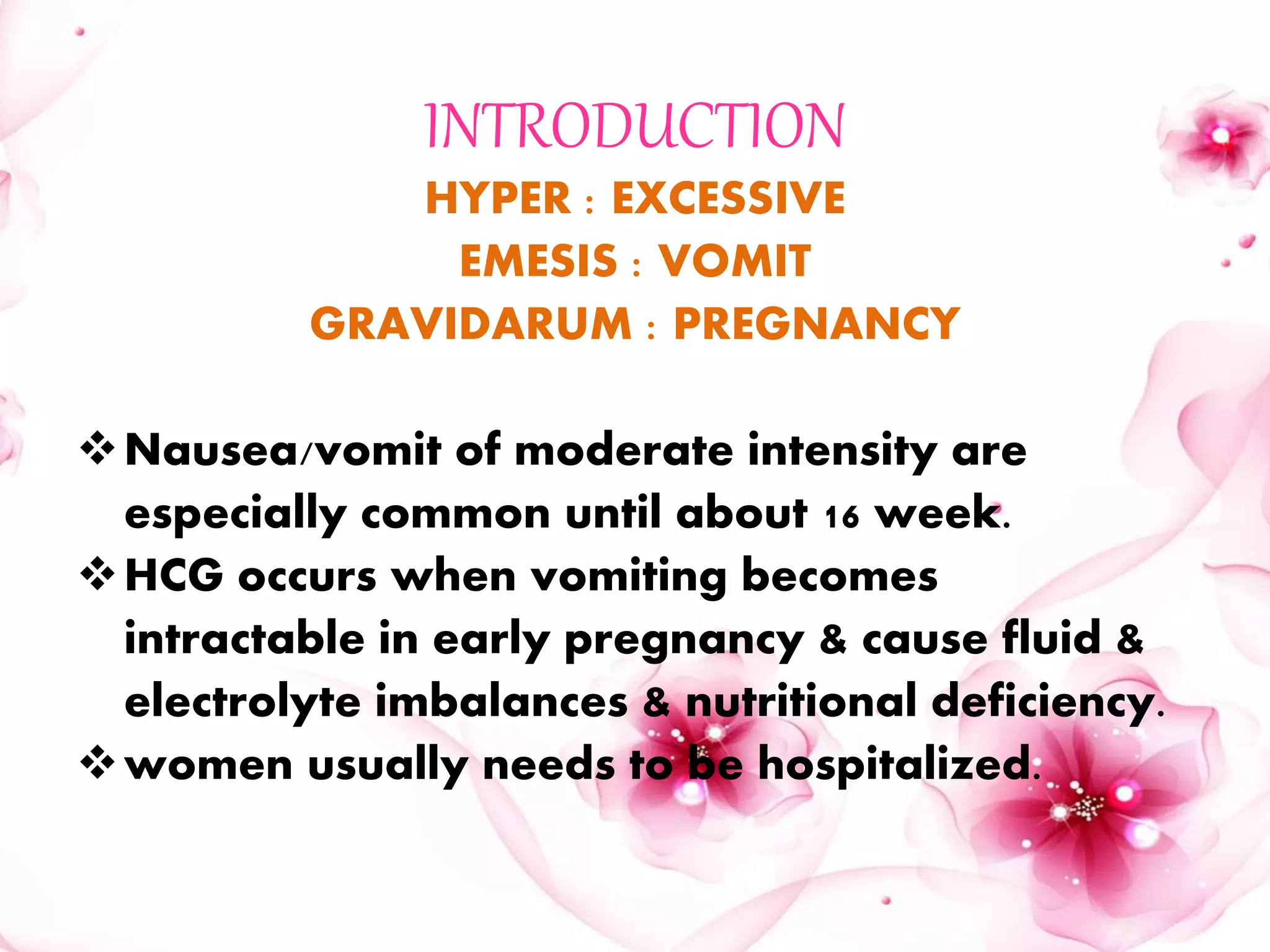 Hyperemesis gravidarum | PPTX