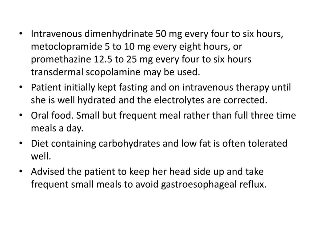 HYPEREMESIS GRAVIDARUM (intractable nausea and vomiting during ...