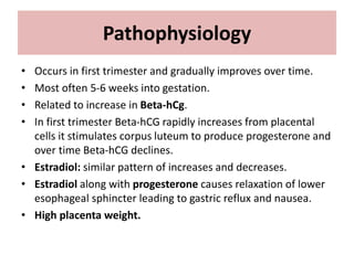 HYPEREMESIS GRAVIDARUM (intractable nausea and vomiting during ...