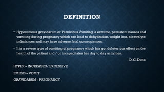 Hyperemesis gravidarum.pptx for Nursing Students | PPT