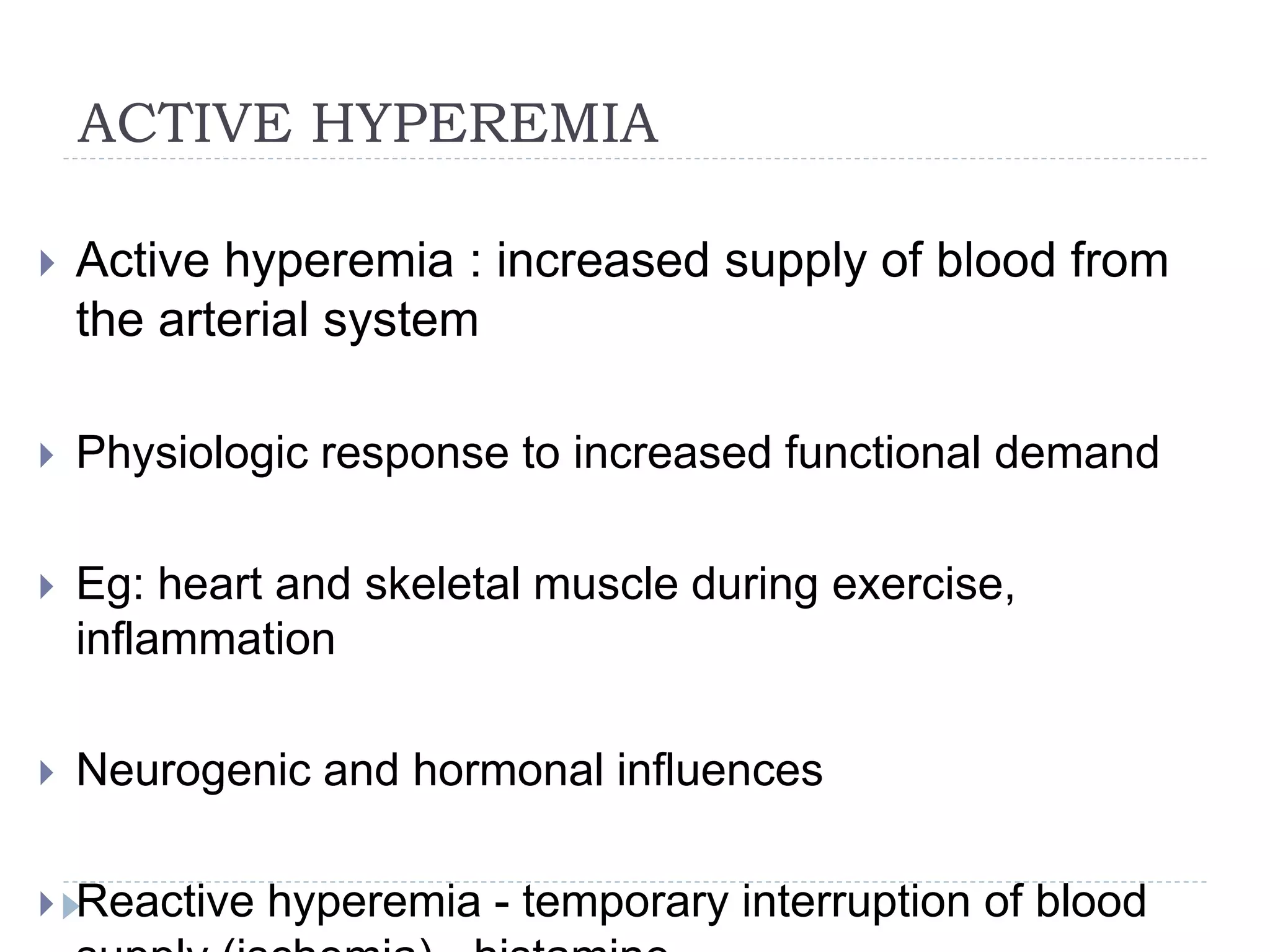 Hemodynamics - Hyperemia | PPTX