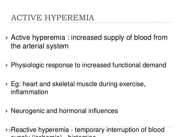 Hemodynamics - Hyperemia