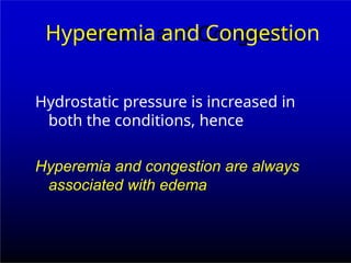 HYPEREMIA- CONGESTIONpathology mbbs 2nd year | PPTX