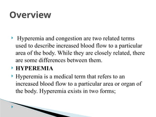 Hyperemia and Congestion.pptx ............ | PPTX