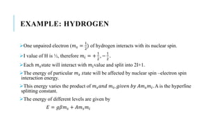 Hyperfine splitting | PPTX