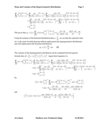Hypergdistribution | PDF