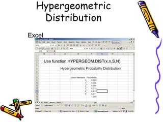 Hypergeometric distribution | PPT
