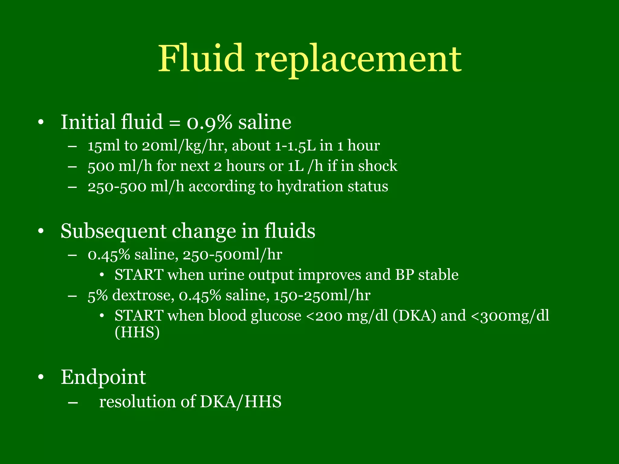 Hyperglycaemic emergencies in Diabetes mellitus | PPTX