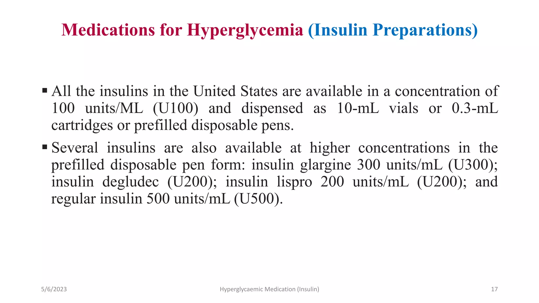 Hyperglycaemic Medication (Insulin).pptx