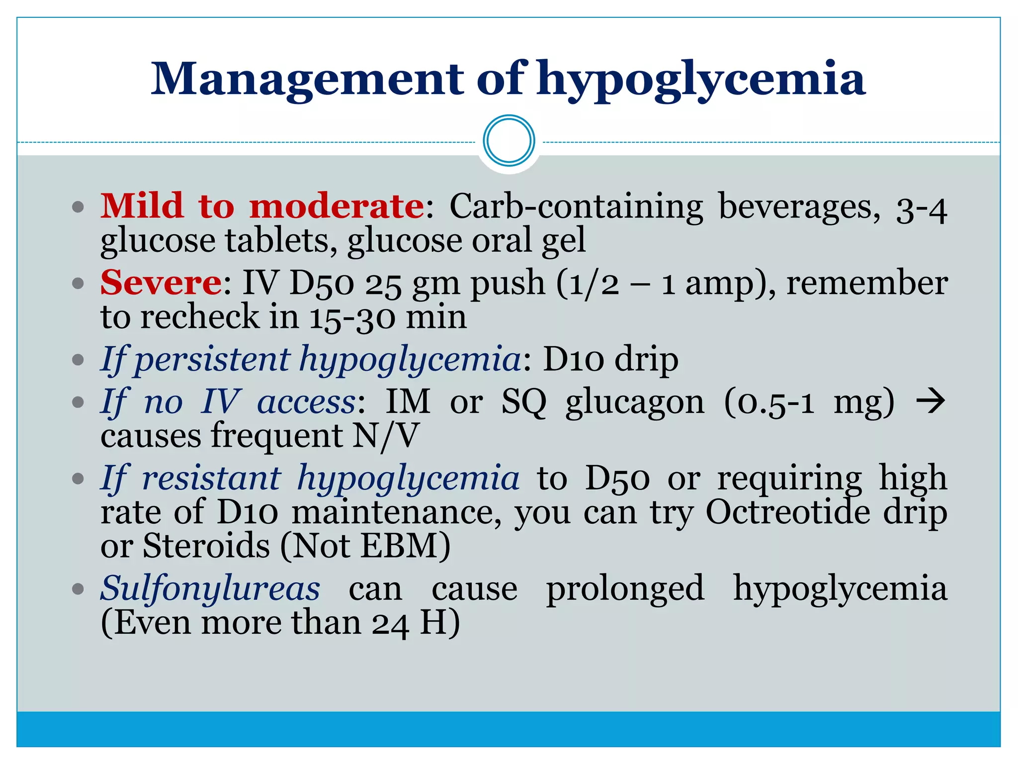 Hyperglycemic crises and hypoglycemia | PPTX