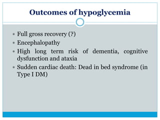 Hyperglycemic crises and hypoglycemia | PPTX
