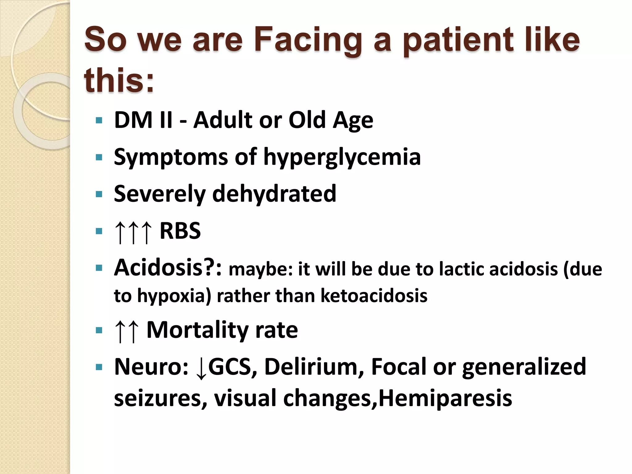 Hyperglycemic hyperosmolar state hhs | PPTX | Endocrine and Metabolic ...