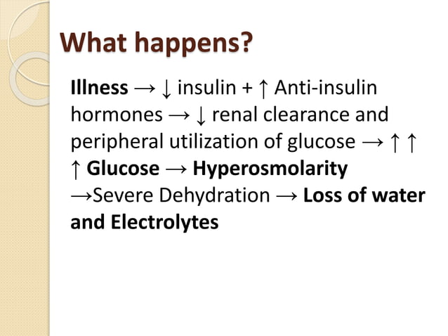 Hyperglycemic hyperosmolar state hhs | PPTX | Endocrine and Metabolic ...