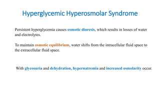 Hyperglycemic hyperosmolar syndrome for nursing | PDF
