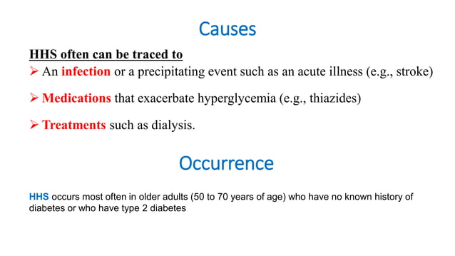 Hyperglycemic hyperosmolar syndrome for nursing | PDF