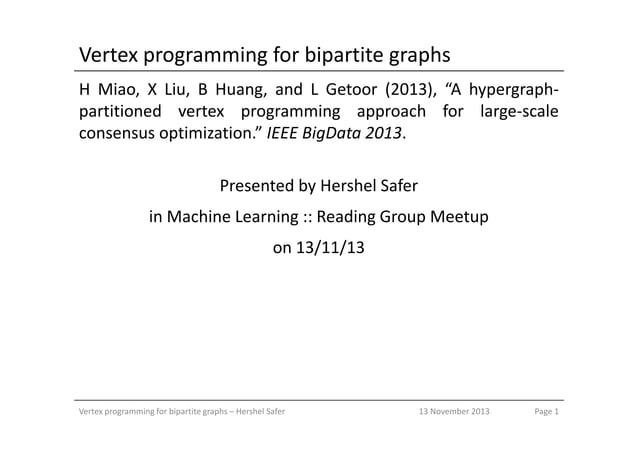 Hypergraph for consensus optimization | PDF