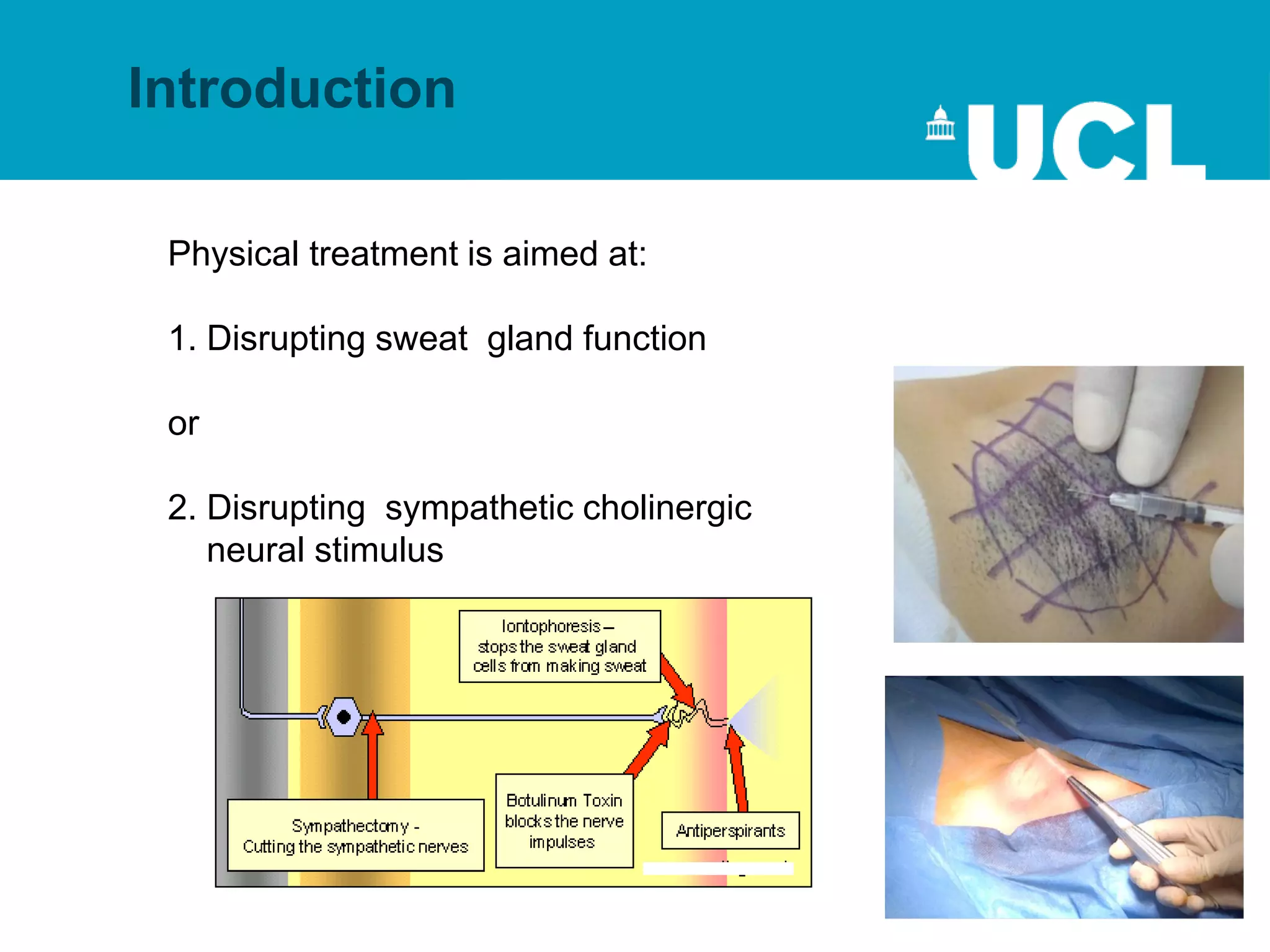 Hyperhidrosis and retrodermal axillary curettage | PPT