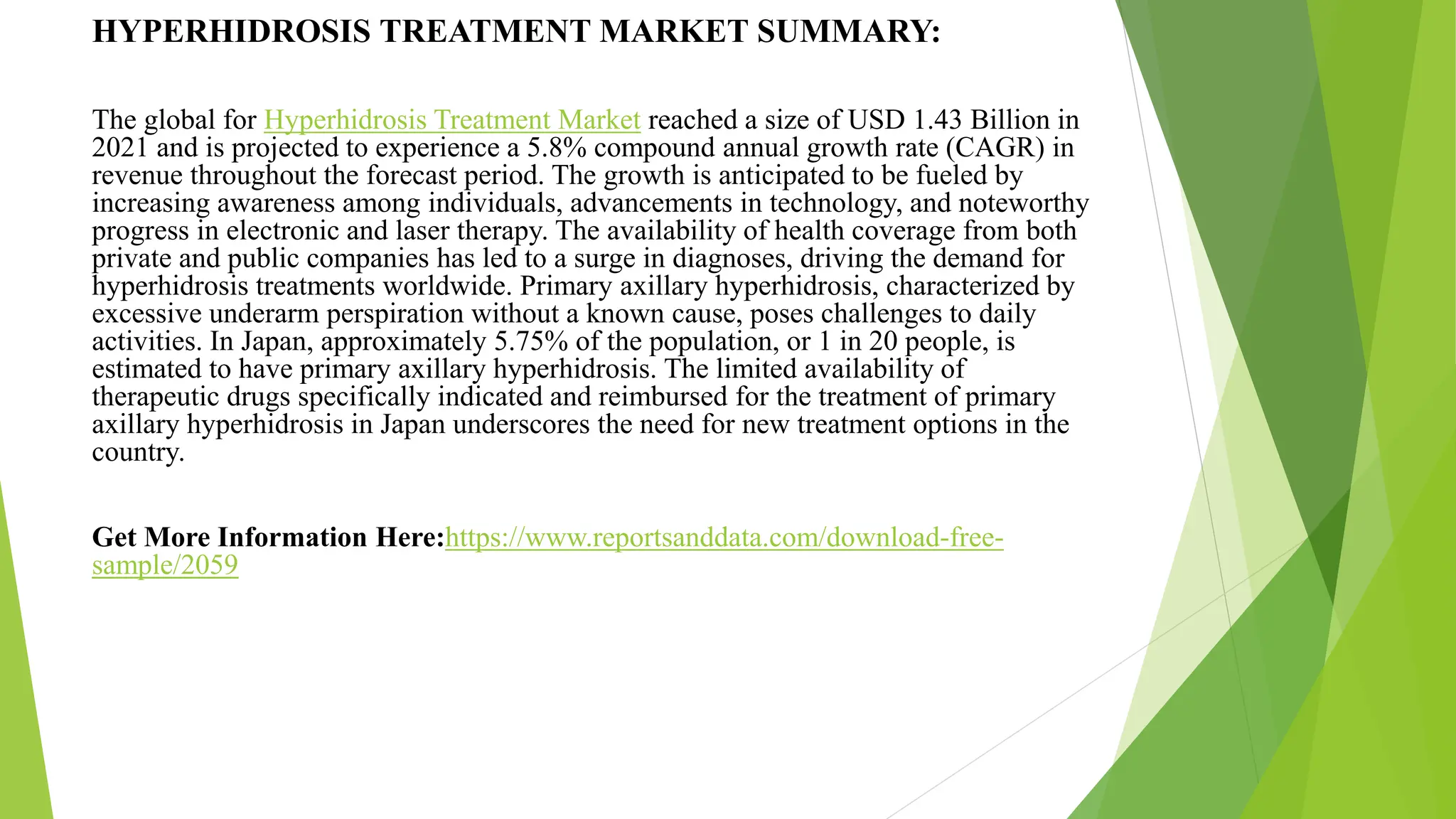 Hyperhidrosis Treatment Marketppt.pptx | Deodorant and Antiperspirant ...