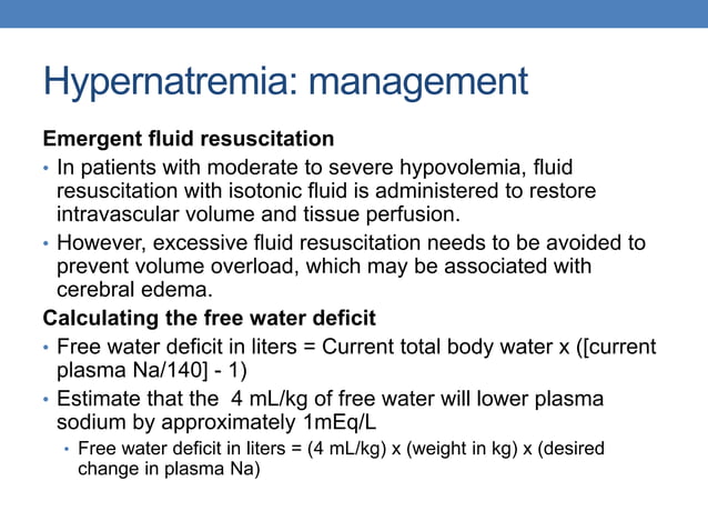 Hypernatrimia hyponatrimia | PPT