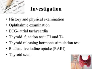 Hyperthyroidism & hypothyrodism | PPTX