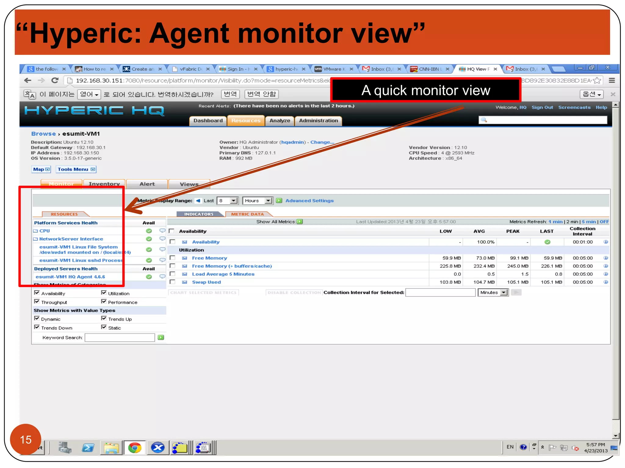 Hyperic HQ for Cloud Infrastructure Monitoring | PPT