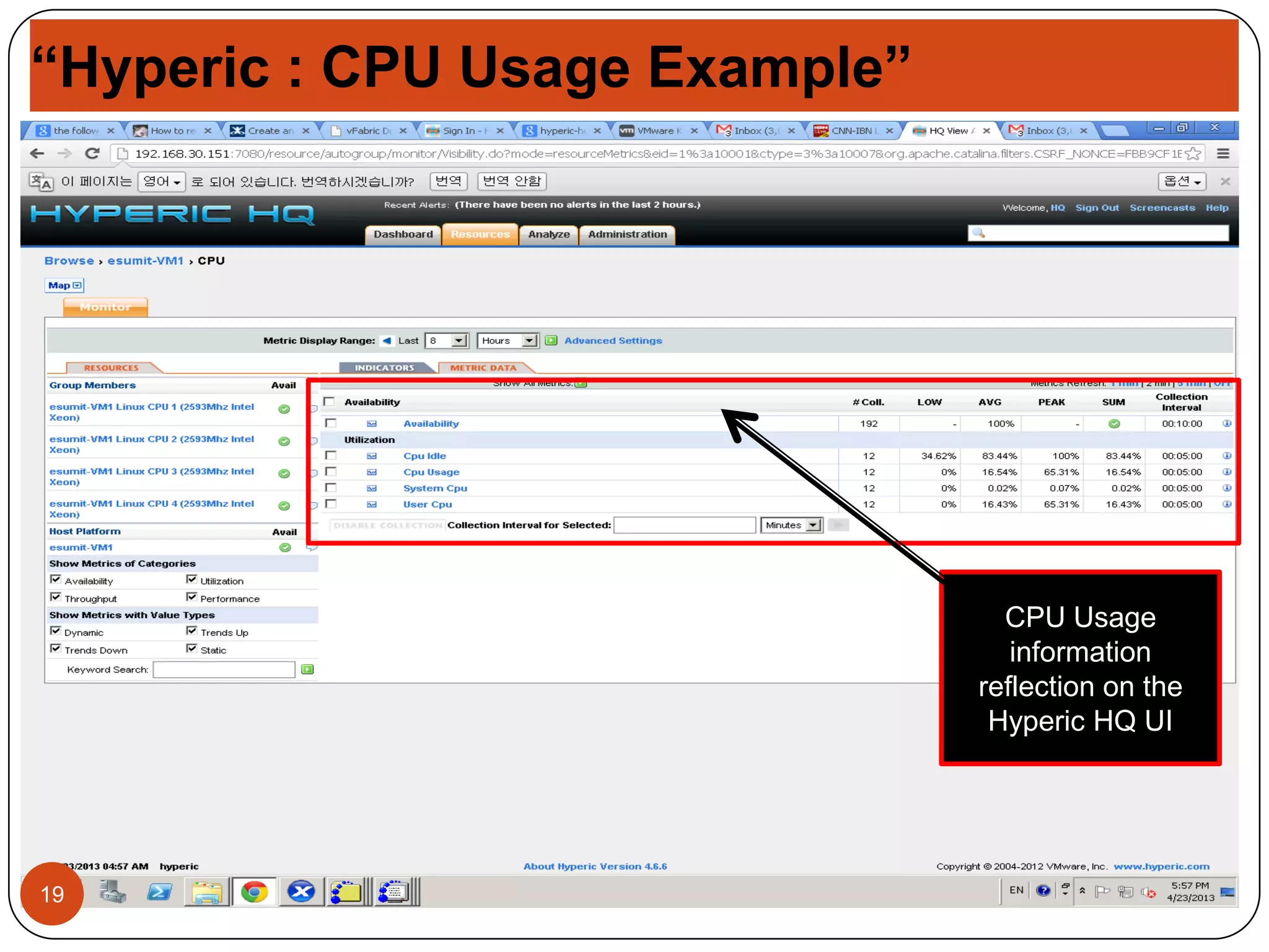 Hyperic HQ for Cloud Infrastructure Monitoring | PPT