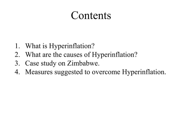 Hyperinflation | PPTX