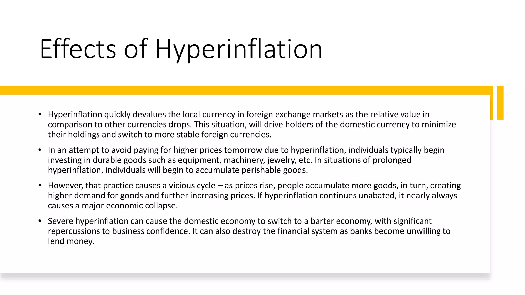 Hyperinflation and its effect on different world economies | PPTX