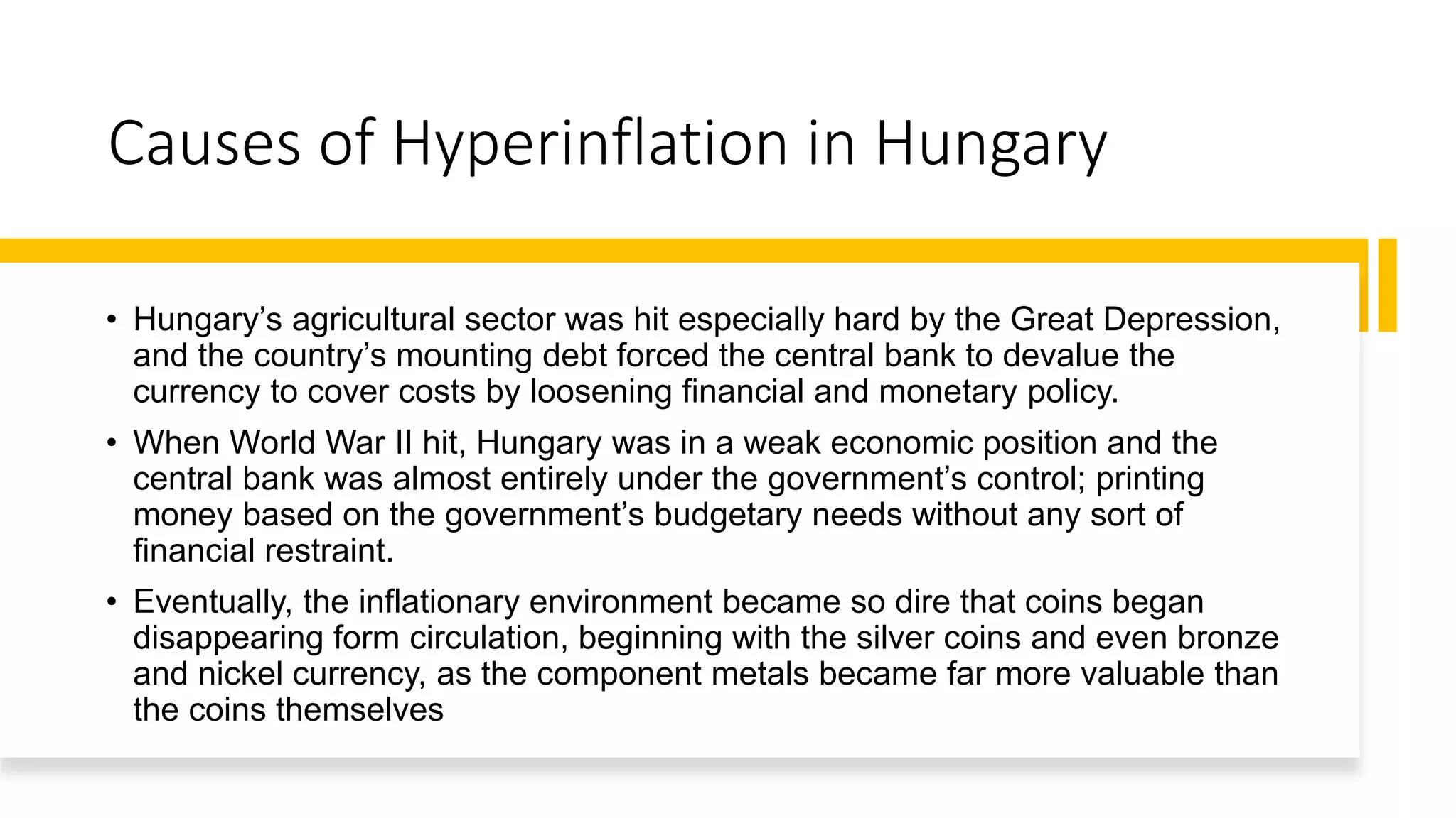 Hyperinflation and its effect on different world economies | PPTX