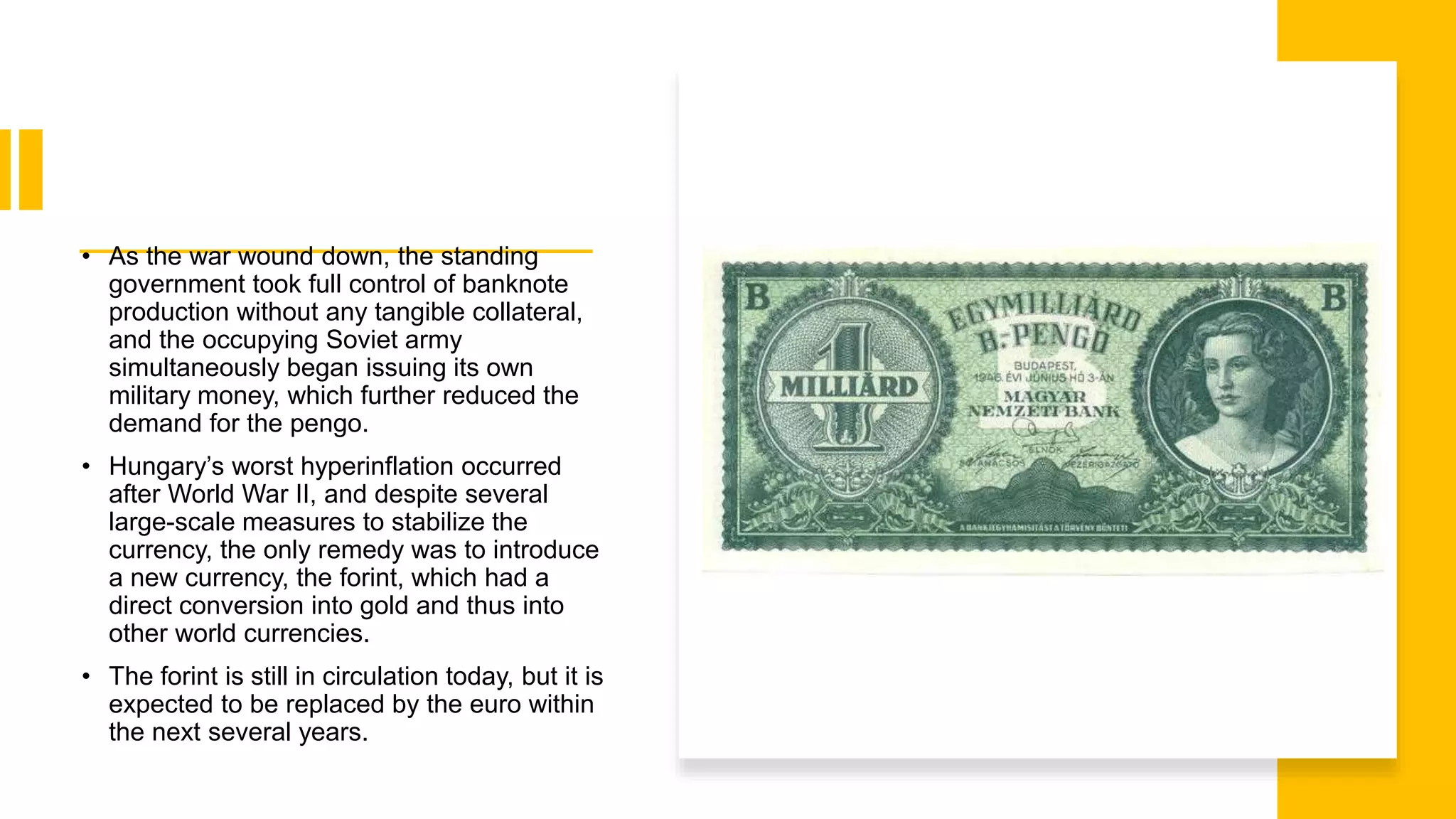 Hyperinflation and its effect on different world economies | PPTX