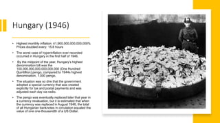 Hyperinflation and its effect on different world economies | PPTX
