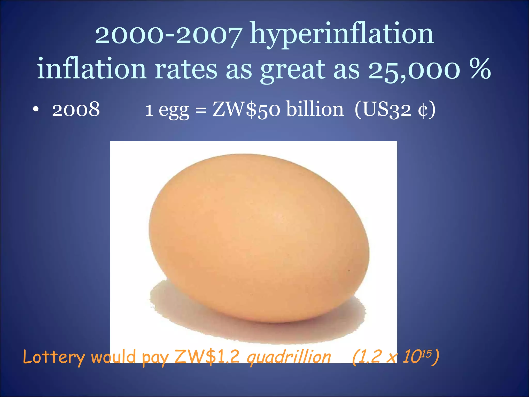 Hyperinflation in zimbabwe | PPT