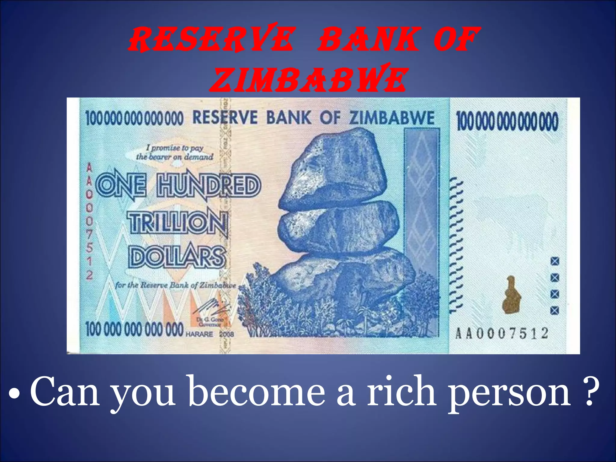 Hyperinflation in zimbabwe | PPT