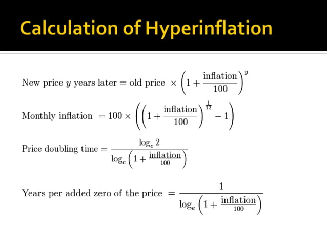 Hyperinflation in zimbabwe | PPTX
