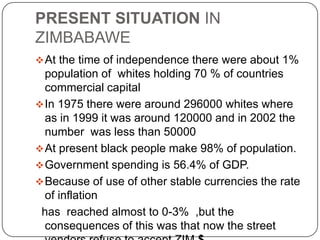 Hyperinflation in zimbabwe part 1 | PPTX
