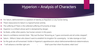 Hyperion the fragment and dreamy visions | PPT
